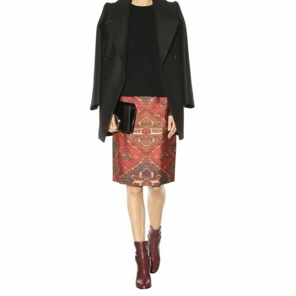Tory Burch | Skirts | Tory Burch Kera Wool Silk Marrakech Tapestry ...